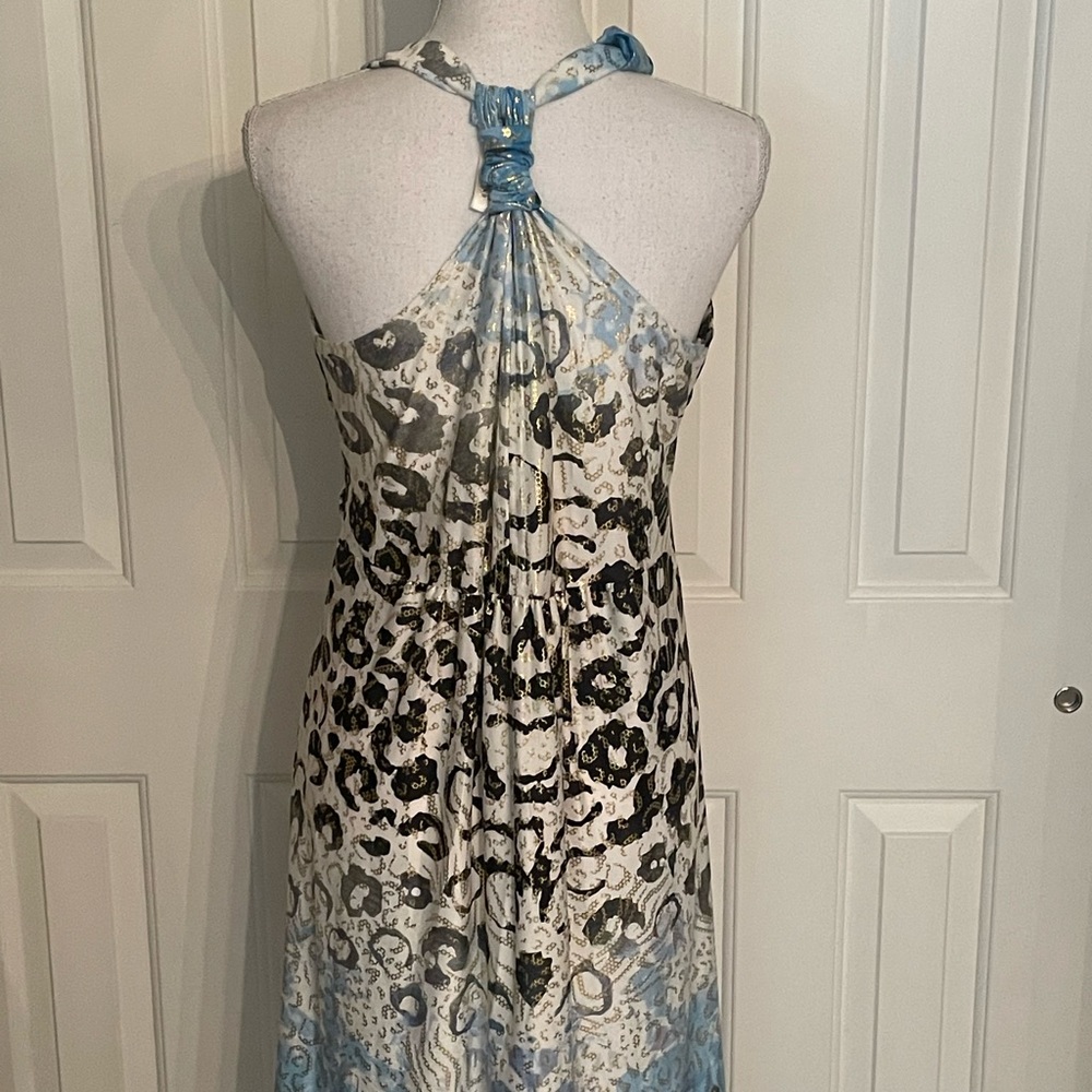 Metallic Summer Shoreline Bathing Suit Coverup - Gem